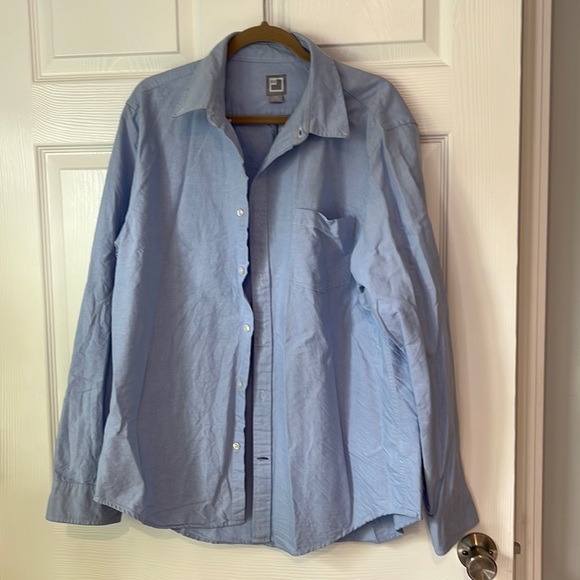 jcpenney | Shirts | Mens Jcp Xxl Blue Classic Button Up | Poshmark